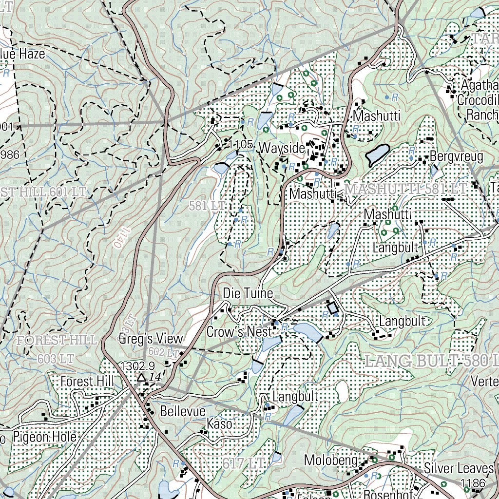 2330CC TZANEEN Map by Chief Directorate: National Geo-spatial ...