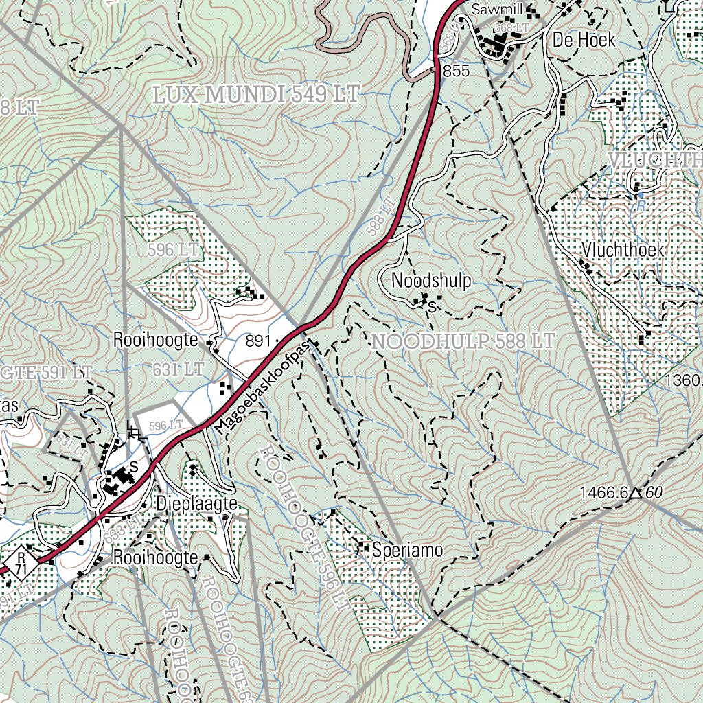 2330CC TZANEEN Map by Chief Directorate: National Geo-spatial ...