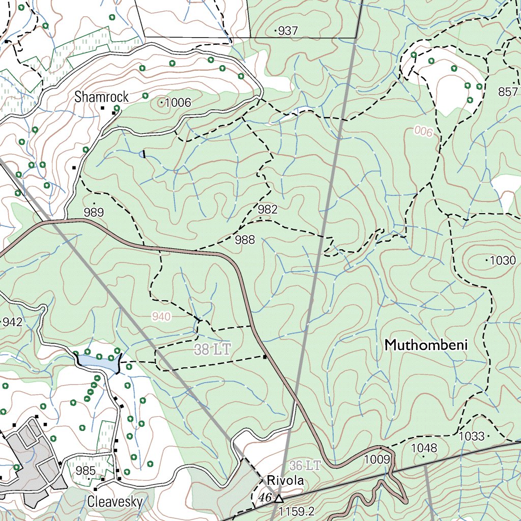 2330AA VALDEZIA Map by Chief Directorate: National Geo-spatial ...