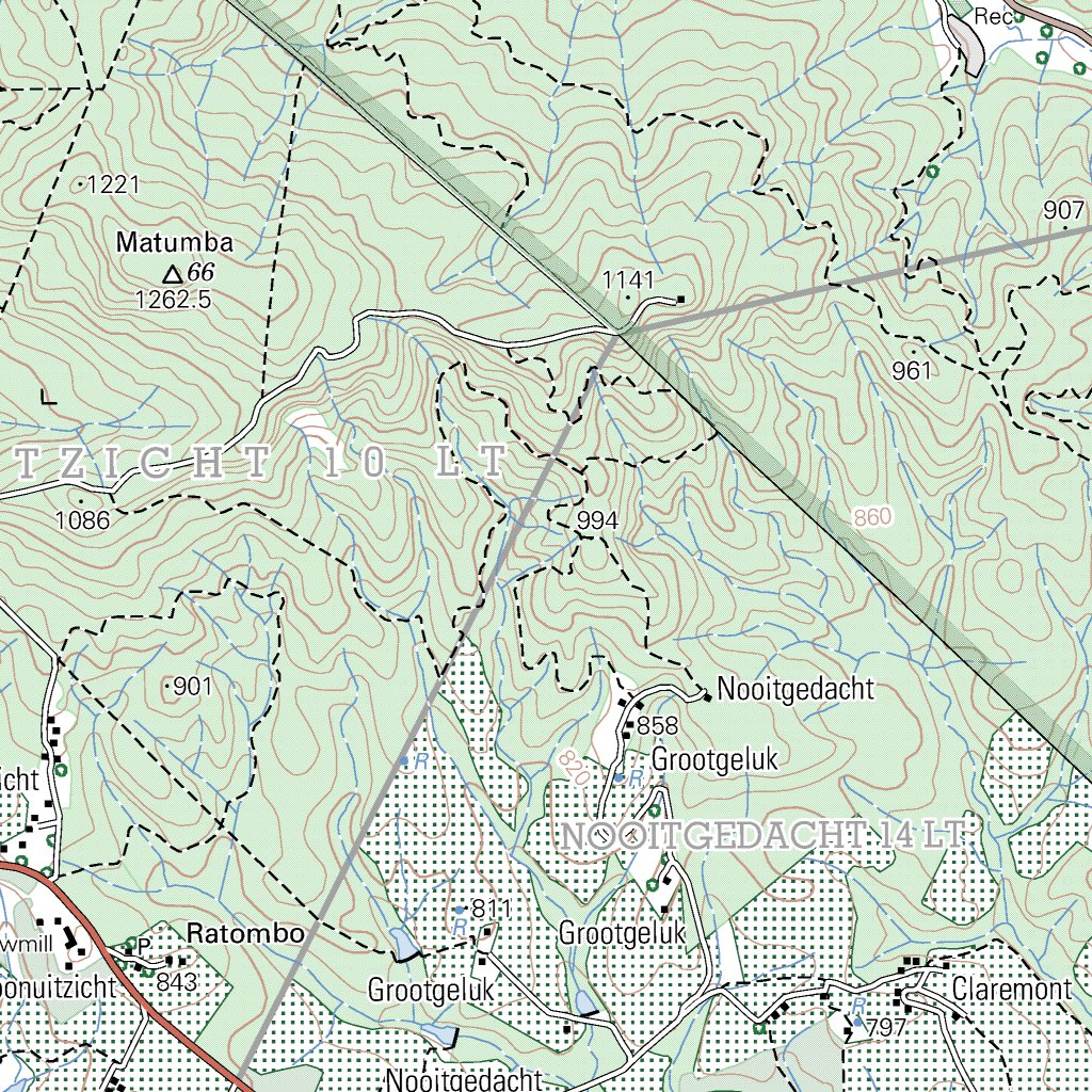 2330AA VALDEZIA Map by Chief Directorate: National Geo-spatial ...
