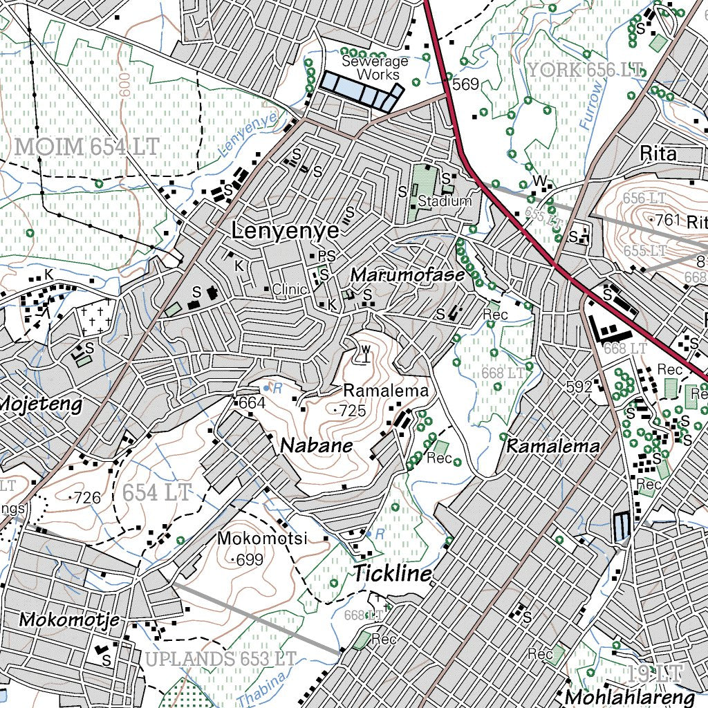 2330CD LETSITELE Map by Chief Directorate: National Geo-spatial ...