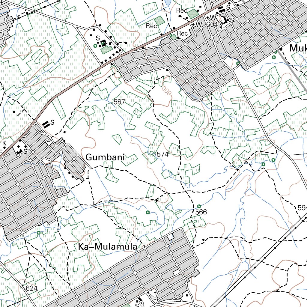 2330BA KA-XITLHELANI Map by Chief Directorate: National Geo-spatial ...