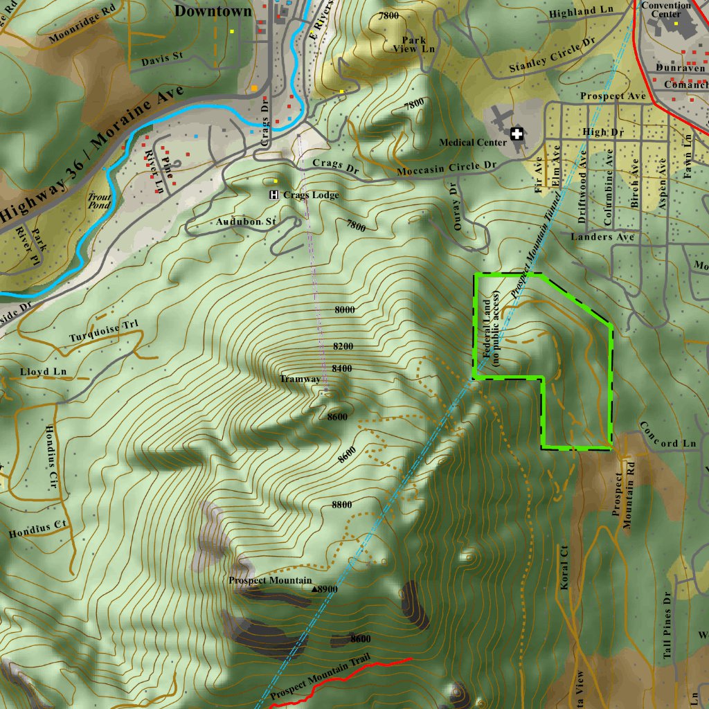 Essence of Estes Park Colorado Map by Great Outdoors Adventures ...