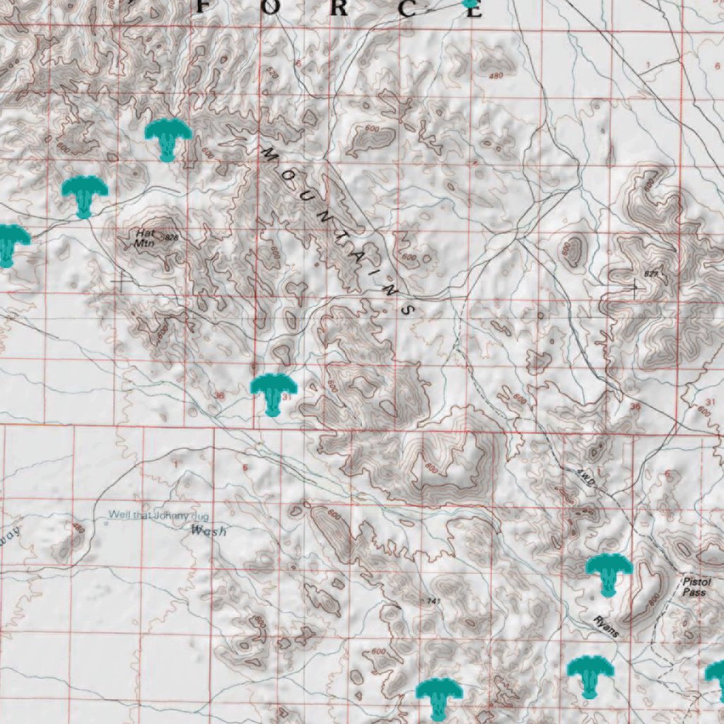 HuntData Arizona Antelope Hunt Unit 40B-East Game Concentration Map by ...