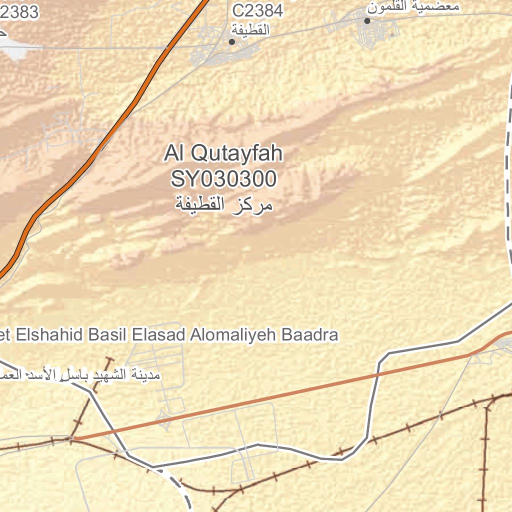 Syrian Arab Republic: Rural Damascus Governorate Reference Map by UN ...