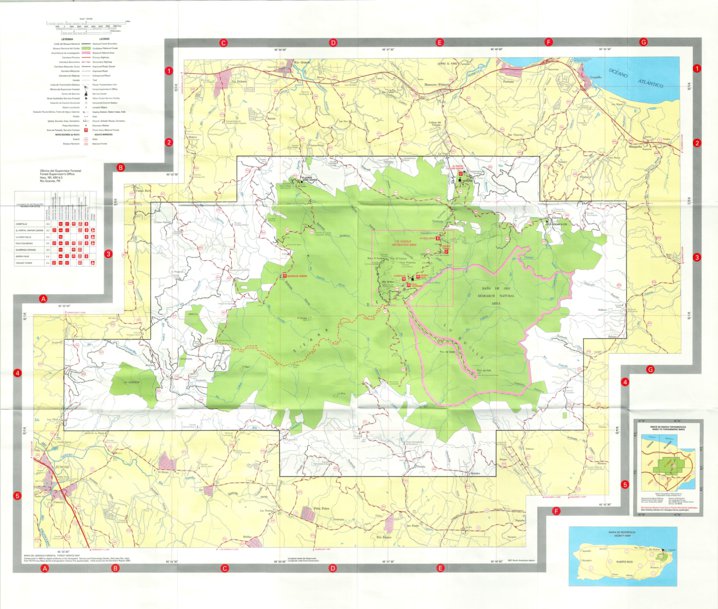 El Yunque National Forest Map by US Forest Service R8 | Avenza Maps