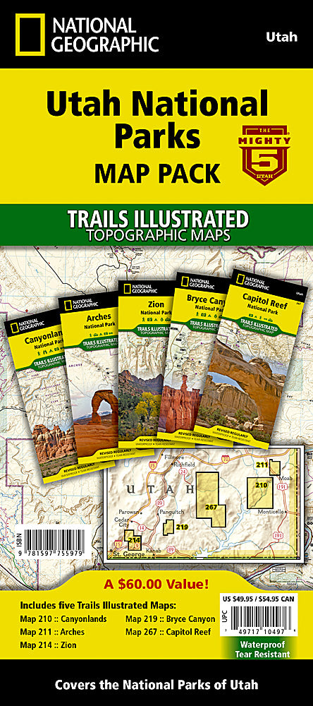 Utah National Parks [Map Pack Bundle] by National Geographic | Avenza Maps