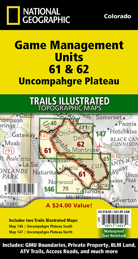 Uncompahgre Plateau GMU [Map Pack Bundle] by National Geographic ...