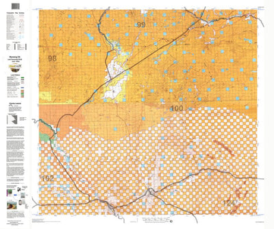 HuntData Wyoming Land Ownership Map for Elk Unit 100w by HuntData LLC | Avenza Maps