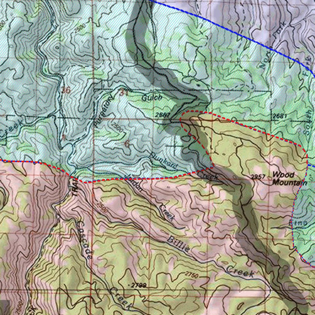 HuntData Wyoming Game Concentration Map for Elk Unit 14 by HuntData LLC ...