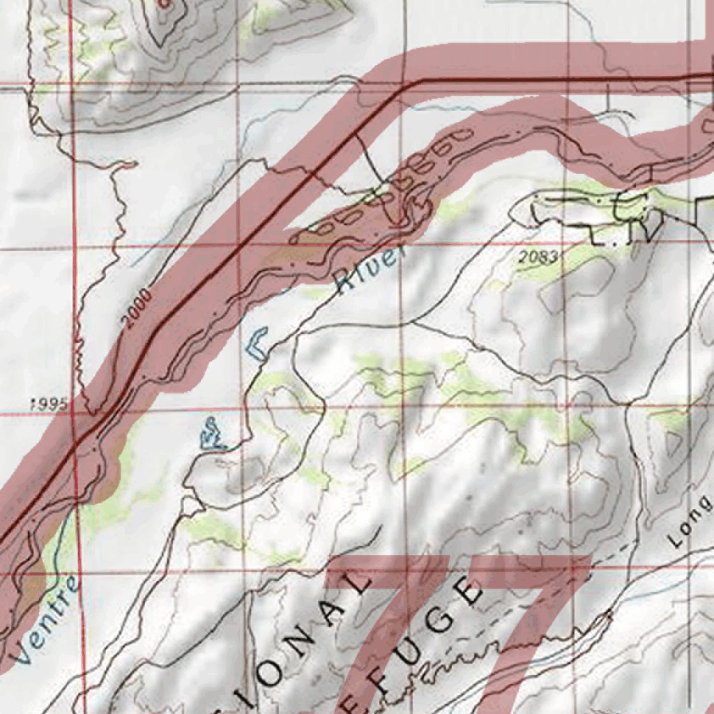 HuntData Wyoming Topo Map for Elk Unit 77 by HuntData LLC | Avenza Maps