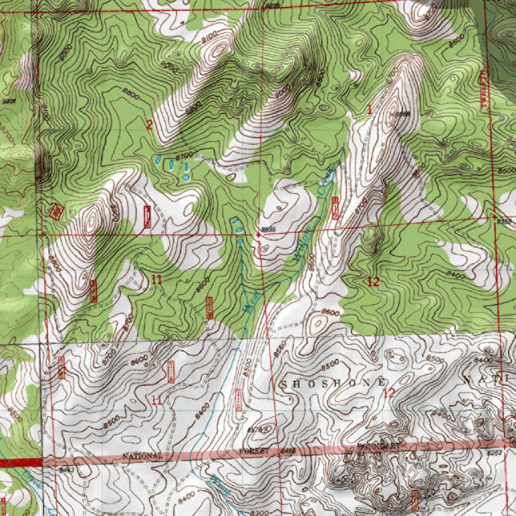 HuntData Wyoming Topo Map for Elk Unit 27 by HuntData LLC | Avenza Maps