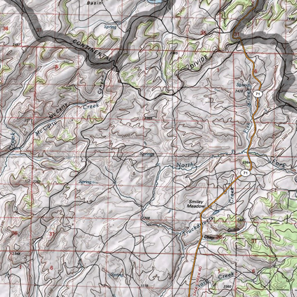 HuntData Wyoming Topo Map for Elk Unit 21 by HuntData LLC | Avenza Maps