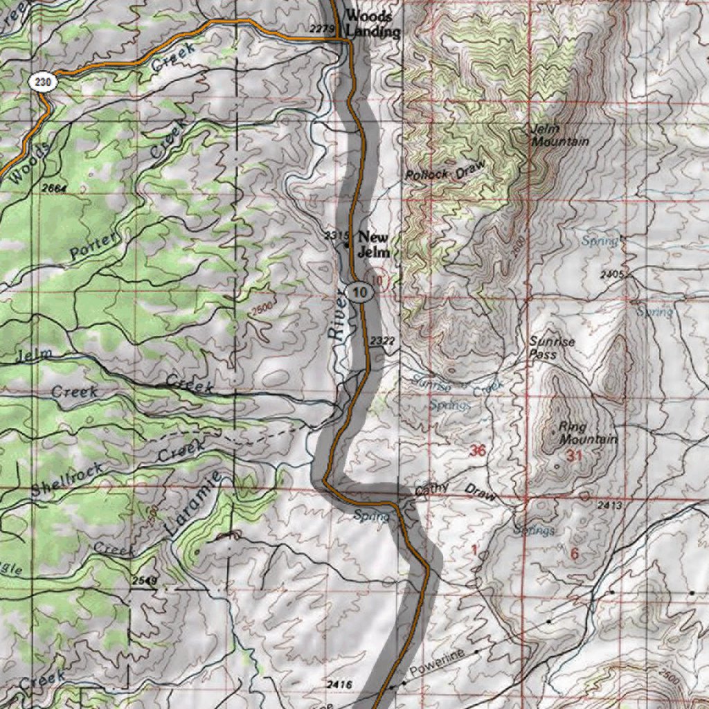HuntData Wyoming Topo Map for Elk Unit 9 by HuntData LLC | Avenza Maps