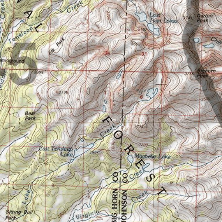 HuntData Wyoming Topo Map for Elk Unit 36 by HuntData LLC | Avenza Maps