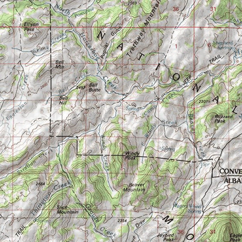 HuntData Wyoming Topo Map for Elk Unit 7n by HuntData LLC | Avenza Maps