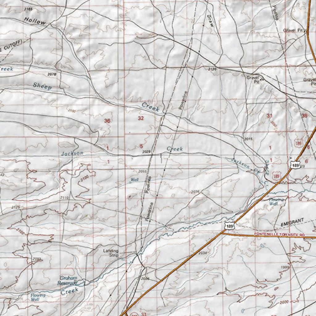 HuntData Wyoming Topo Map for Elk Unit 102 by HuntData LLC | Avenza Maps
