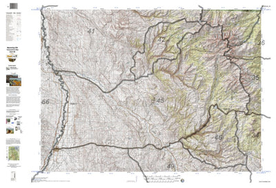 HuntData Wyoming Topo Map for Elk Unit 45 by HuntData LLC | Avenza Maps