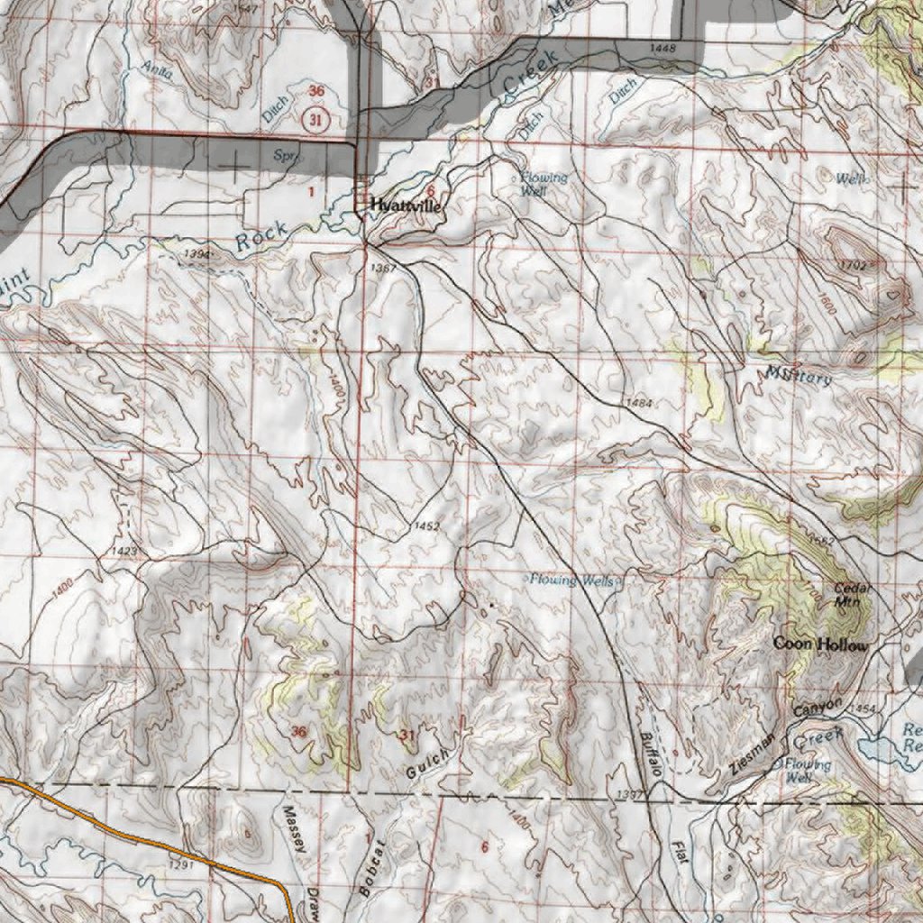 HuntData Wyoming Topo Map for Elk Unit 45 by HuntData LLC | Avenza Maps
