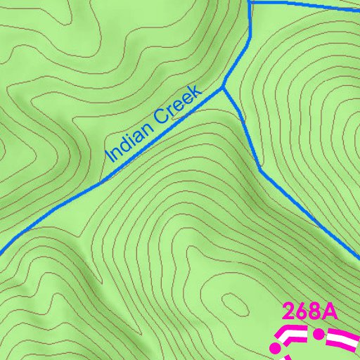 Flint Creek Multi-Use Trail Map Bankhead National Forest by US Forest ...