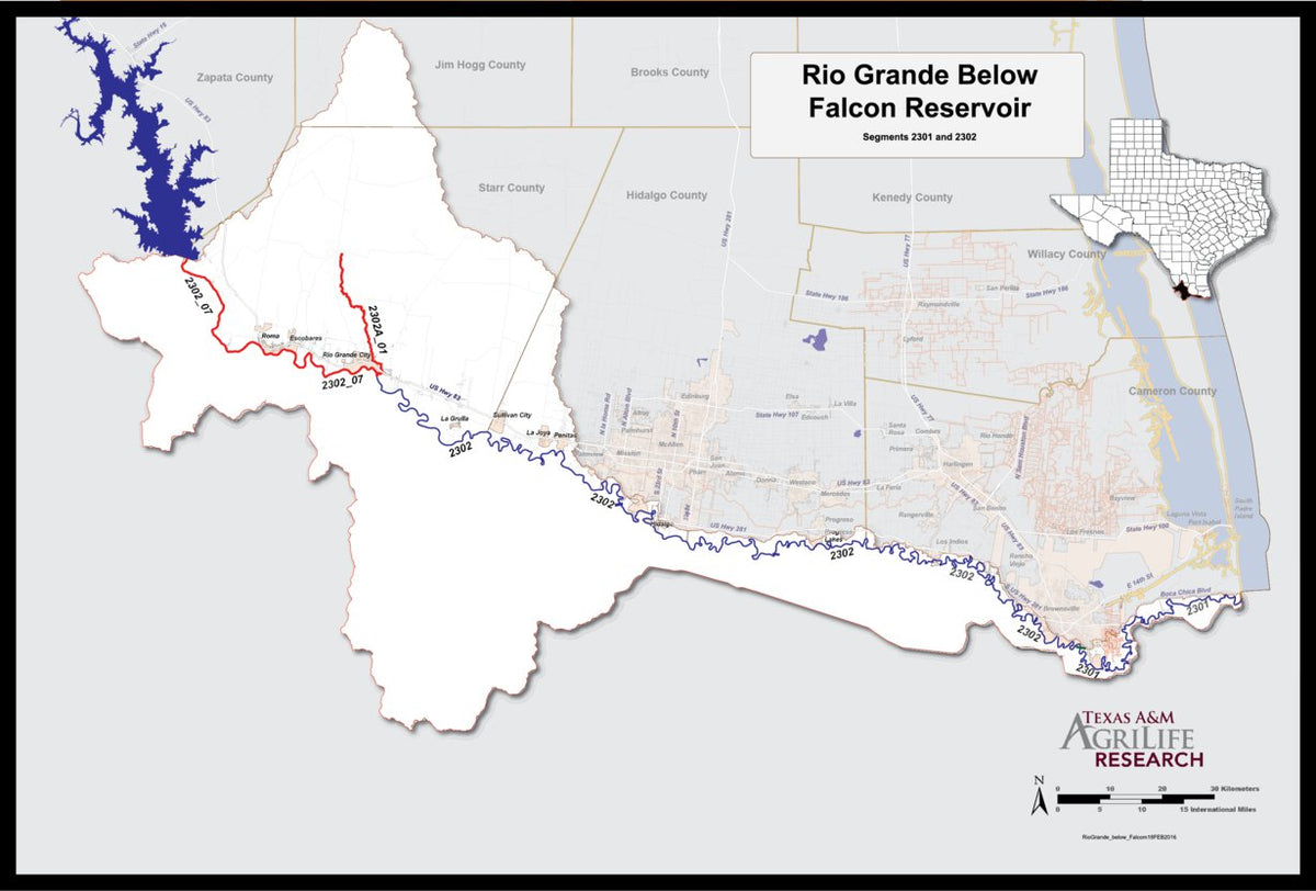 Rio Grande below Falcon Resevoir Map by AgriLife Research | Avenza Maps