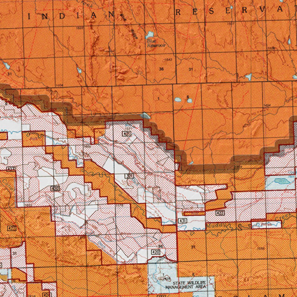 HuntData Wyoming Land Ownership Map for Mule Deer Unit 170 by HuntData ...