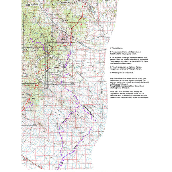 CDT New Mexico Sec 09 - Separ-Burro Map by Jonathan Ley | Avenza Maps
