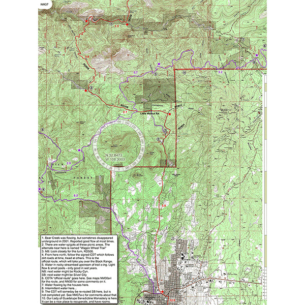 CDT New Mexico Sec 08 - Gila River Map by Jonathan Ley | Avenza Maps