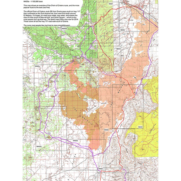 CDT New Mexico Sec 04 - Chain of Craters Map by Jonathan Ley | Avenza Maps