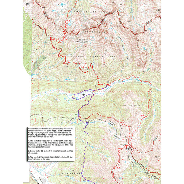 CDT Colorado Sec 06 - South Sawatch Map by Jonathan Ley | Avenza Maps