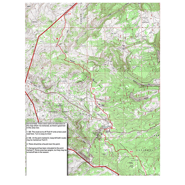 CDT New Mexico Sec 01 - Carson NF Map by Jonathan Ley | Avenza Maps