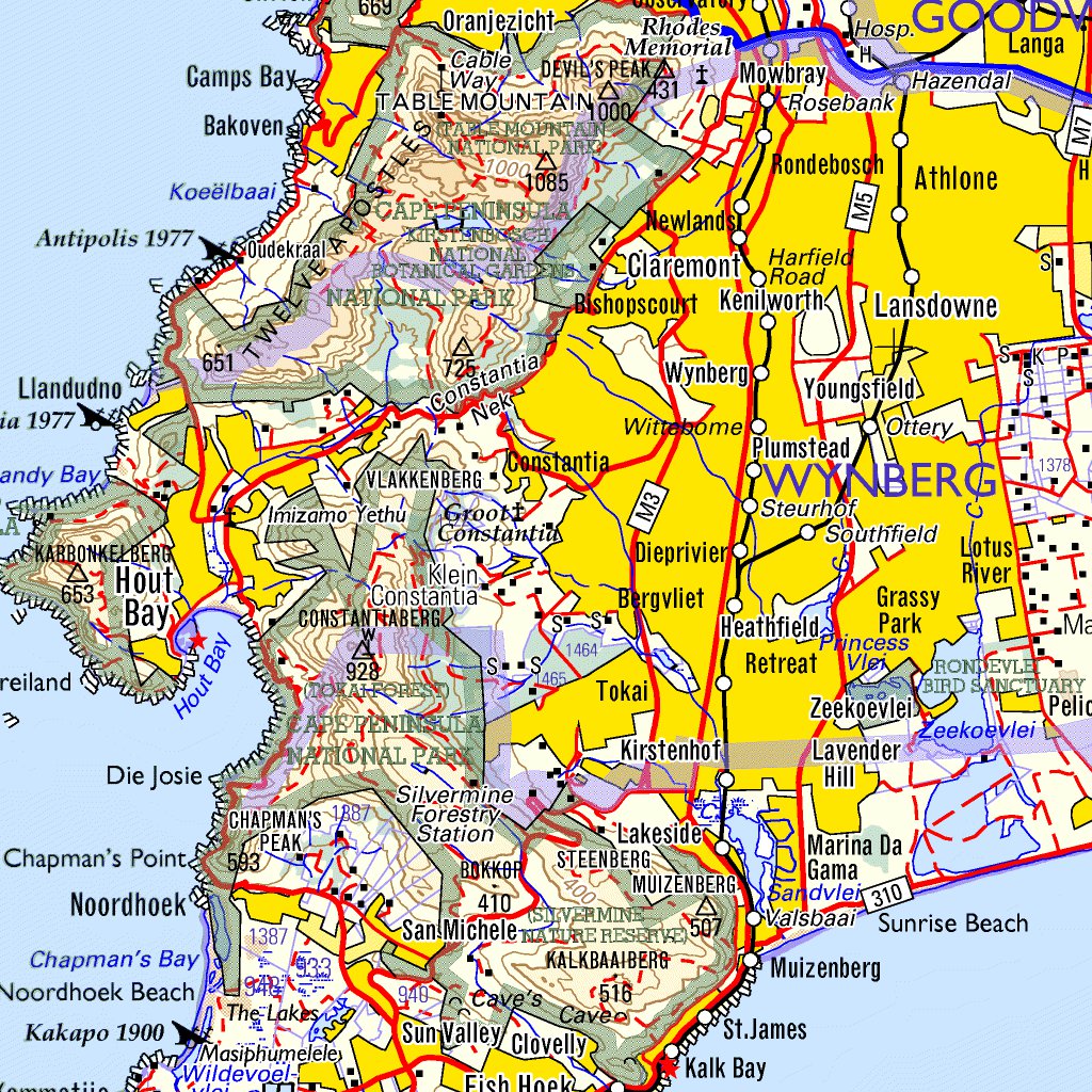 3318 Cape Town Map by Chief Directorate: National Geo-spatial ...
