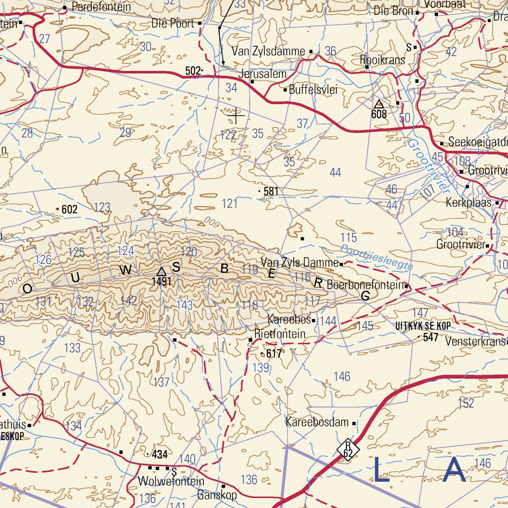 3320 Ladismith Map by Chief Directorate: National Geo-spatial ...