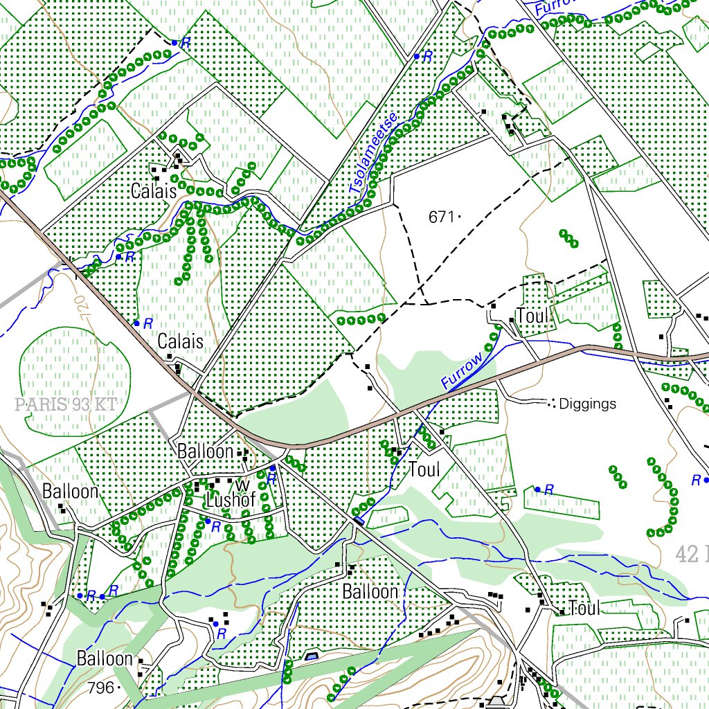 2430AB KGAPHAMADI Map by Chief Directorate: National Geo-spatial ...
