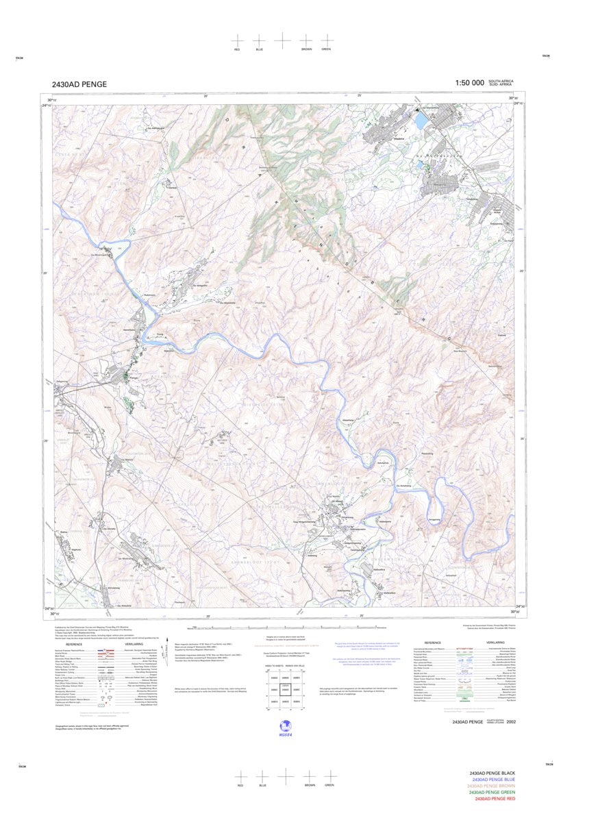 2430AD PENGE Map by Chief Directorate: National Geo-spatial Information ...
