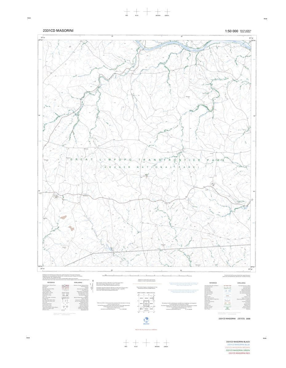 2331CD MASORINI Map by Chief Directorate: National Geo-spatial ...