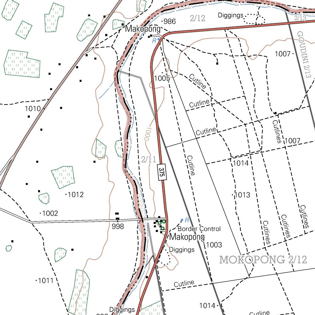 2522BD MAKOPONG Map by Chief Directorate: National Geo-spatial ...