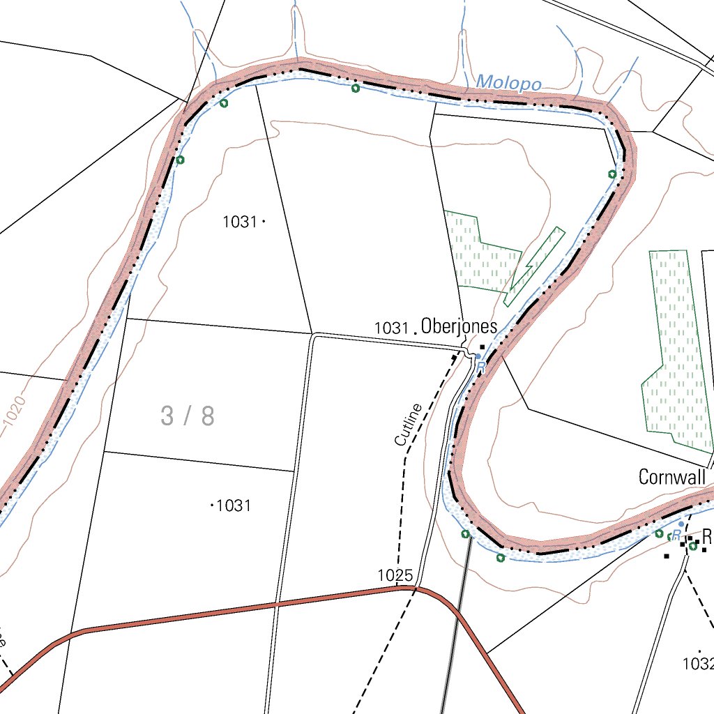 2523AD WERDA Map by Chief Directorate: National Geo-spatial Information ...