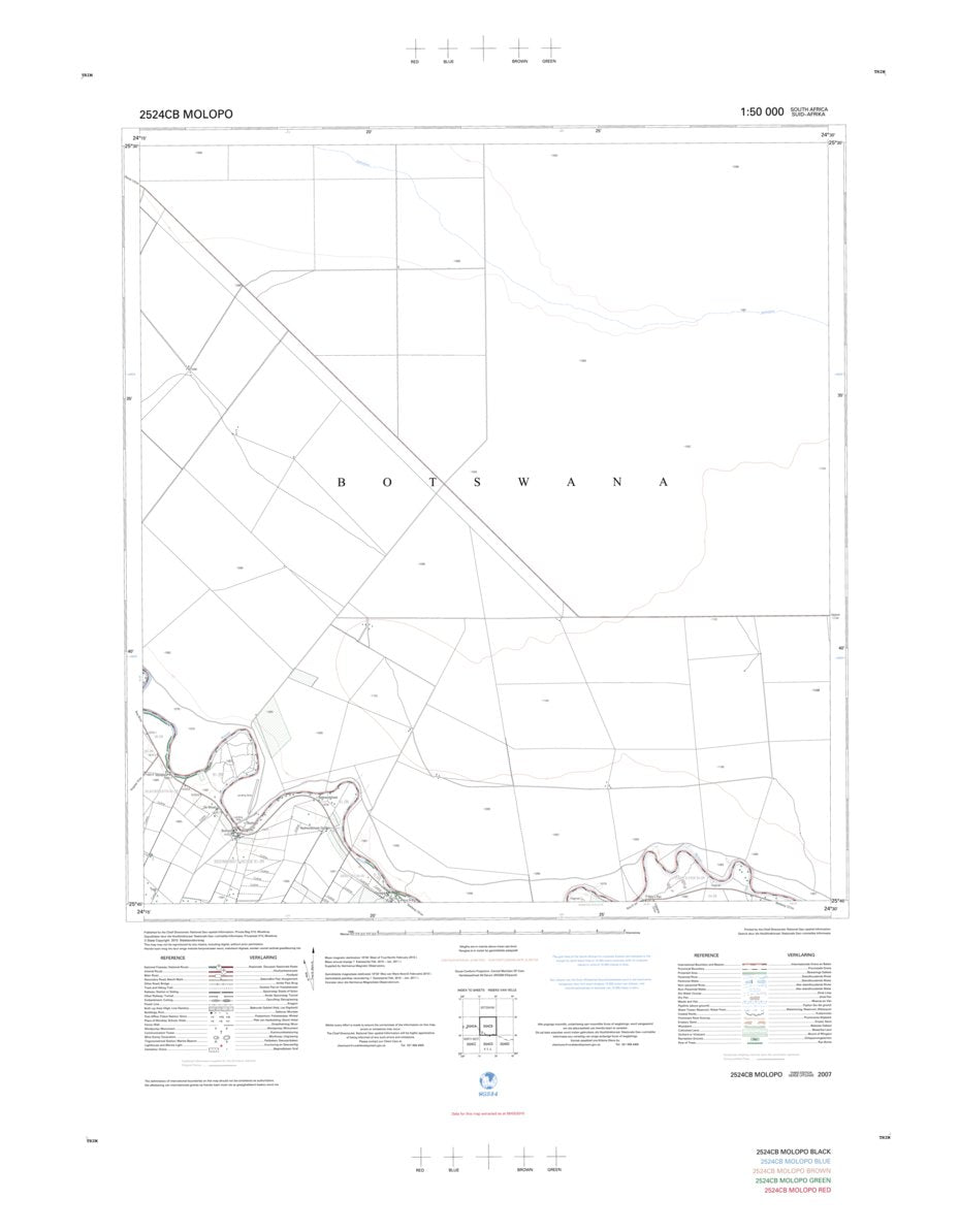 2524CB MOLOPO Map by Chief Directorate: National Geo-spatial ...