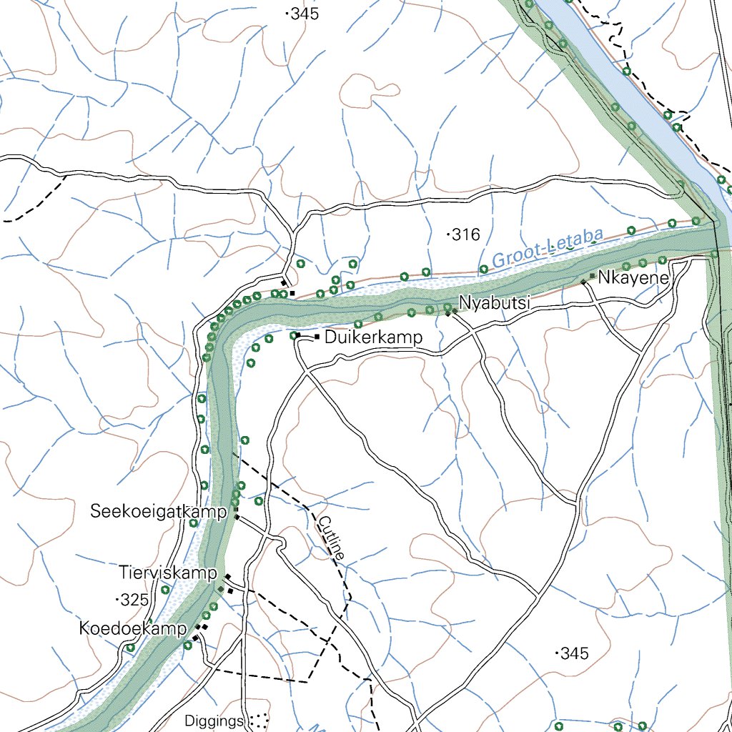 2331CA MBAULA Map by Chief Directorate: National Geo-spatial ...
