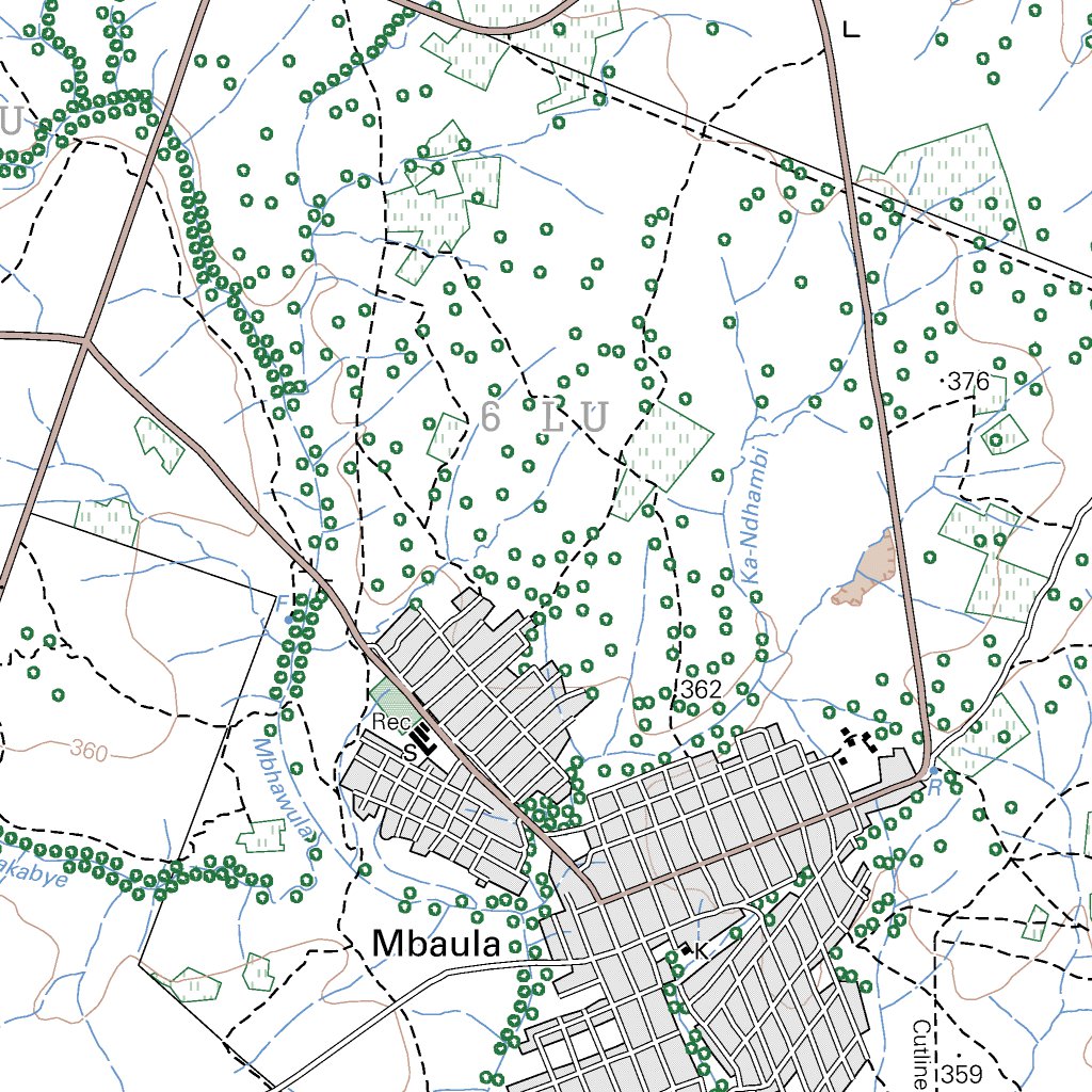 2331CA MBAULA Map by Chief Directorate: National Geo-spatial ...