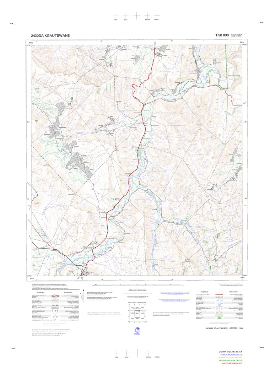 2430DA KGAUTSWANE Map by Chief Directorate: National Geo-spatial ...