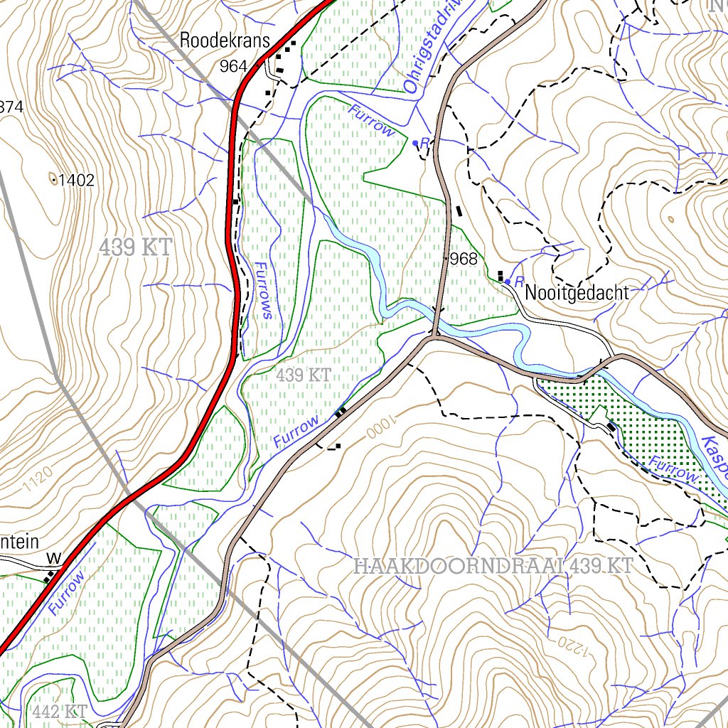 2430DA KGAUTSWANE Map by Chief Directorate: National Geo-spatial ...