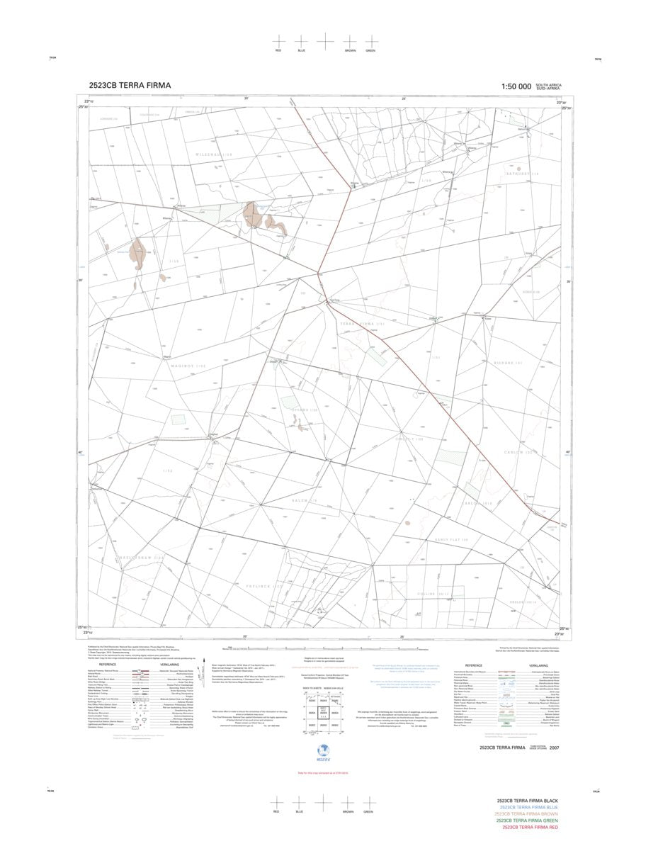 2523CB TERRA FIRMA Map by Chief Directorate: National Geo-spatial ...