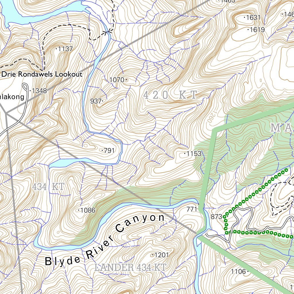 2430DB BOURKE'S LUCK Map by Chief Directorate: National Geo-spatial ...