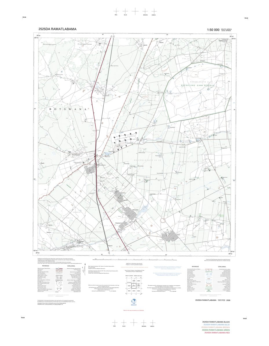 2525DA RAMATLABAMA Map by Chief Directorate: National Geo-spatial ...