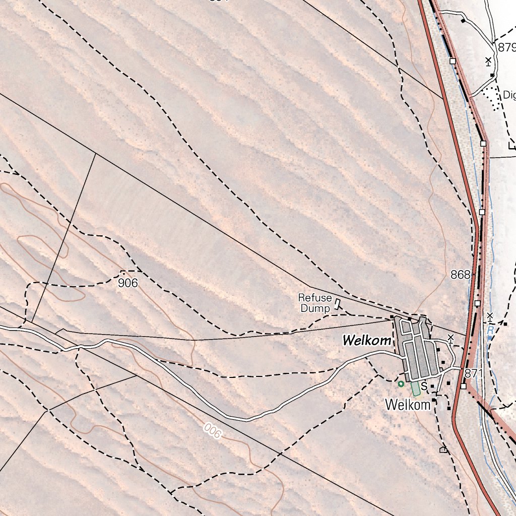 2620DA WELKOM Map by Chief Directorate: National Geo-spatial ...