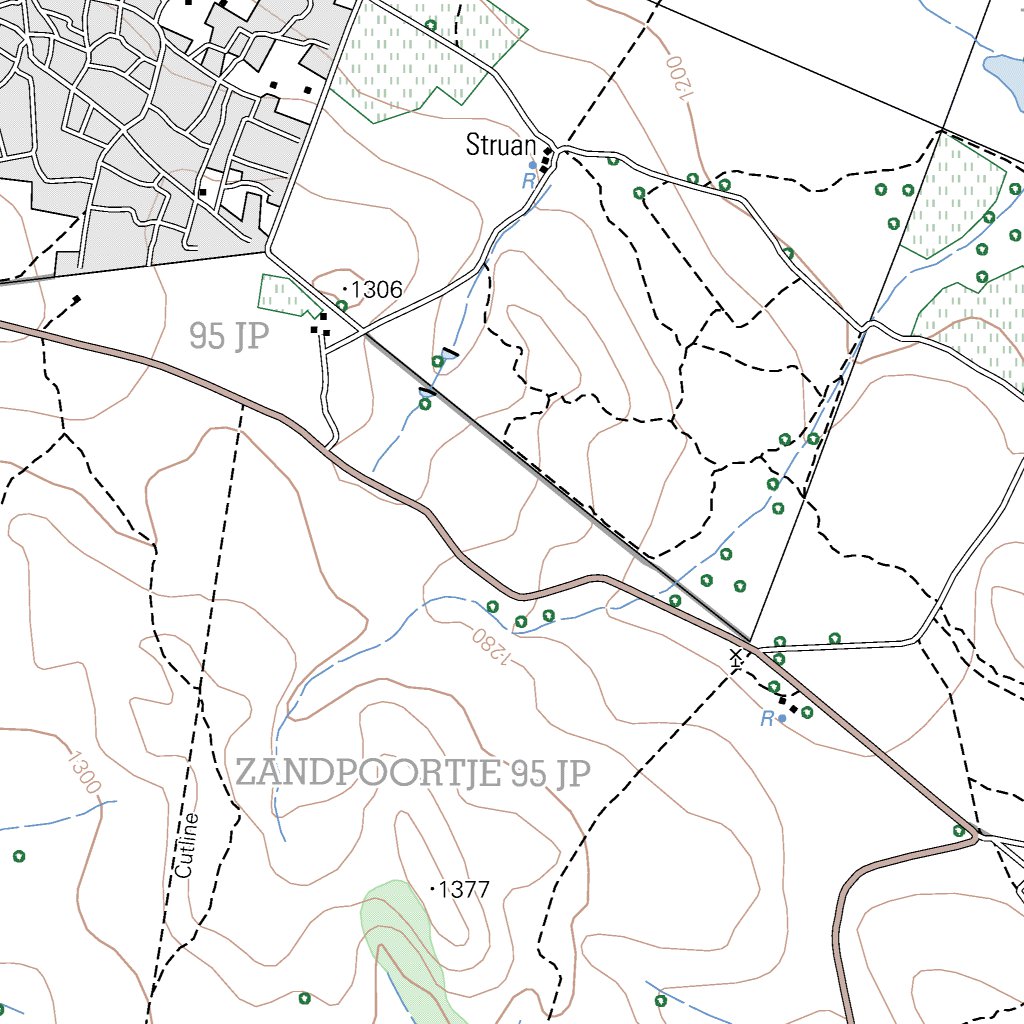 2526AC MOKGOLA Map by Chief Directorate: National Geo-spatial ...