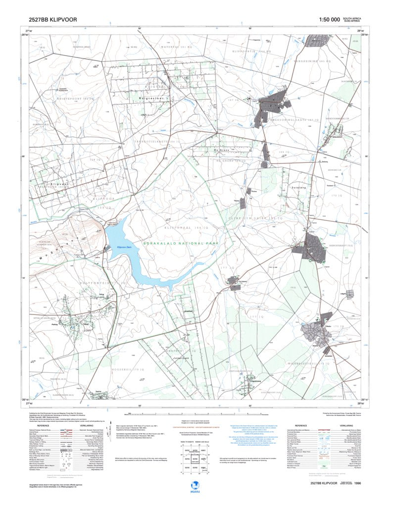 2527BB KLIPVOOR Map by Chief Directorate: National Geo-spatial ...