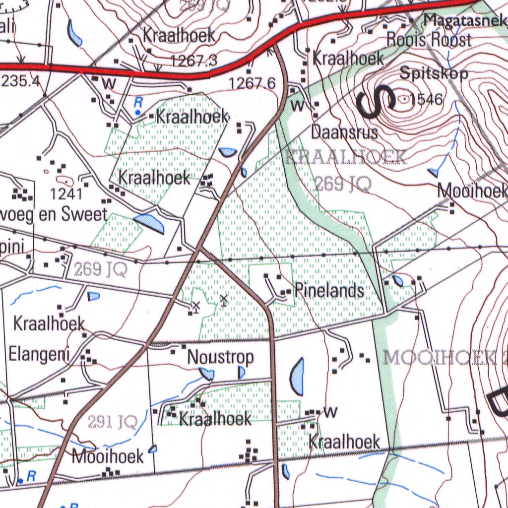 2527CA RUSTENBURG (WEST) Map by Chief Directorate: National Geo-spatial ...
